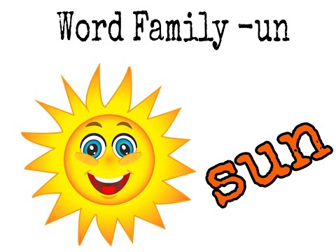 Word Family -un // Use in Simple Sentence // CVC