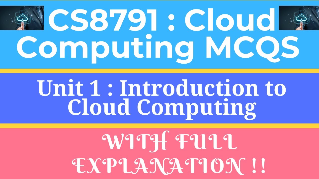 #CS8791_Cloud_Computing_Unit_1_mcqs : #Introduction_to_Cloud_Computing| #Pranshi_Verma