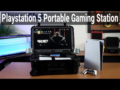 PlayStation 5 Portable Gaming Station with Built-in Monitor - Case Club