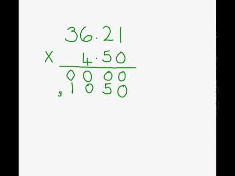 Multiplying Long with Decimals
