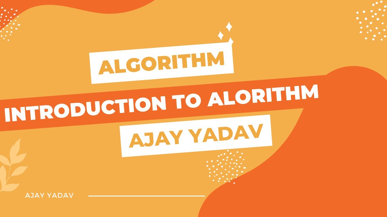 Introduction to algorithm - Part 1