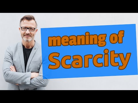 Scarcity | Meaning of scarcity 📖 📖