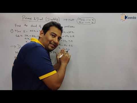 Duality Problem 1,2 - Linear Programming Problems (LPP) - Engineering Mathematics - 4