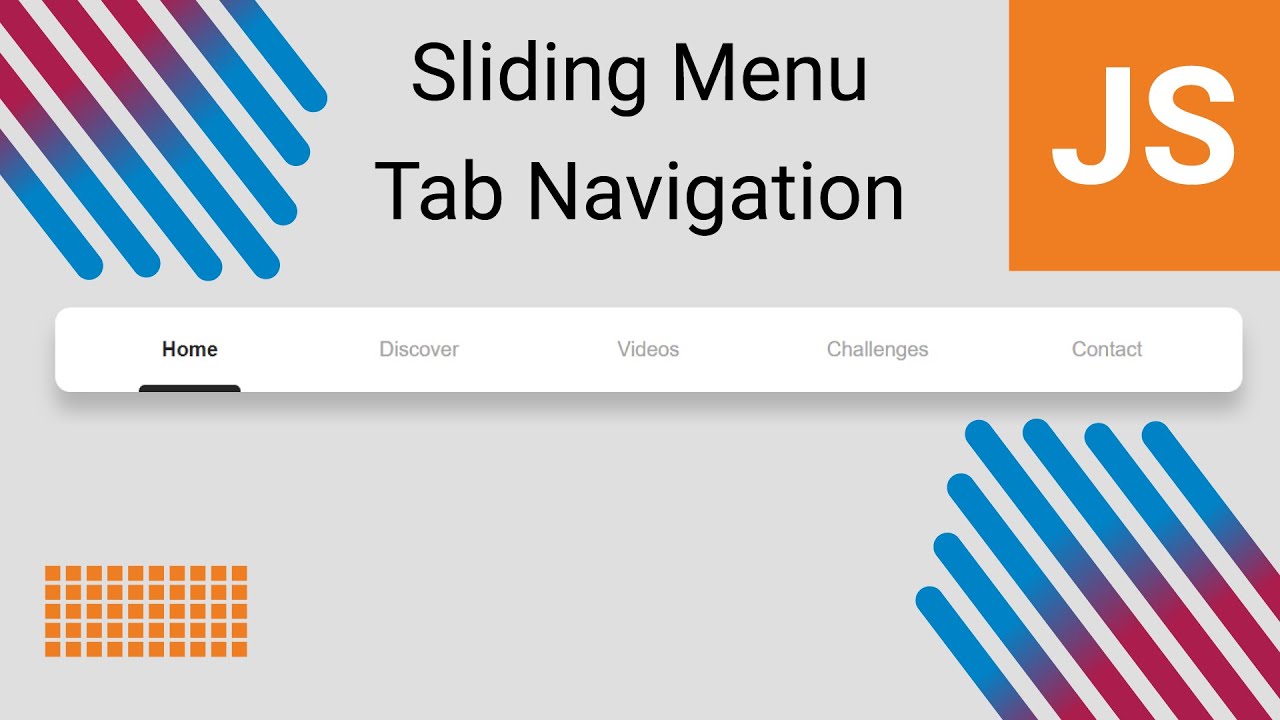 Sliding Tab Menu Navigation | HTML | CSS | JS