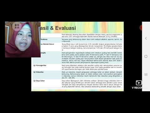 Review Jurnal "Formulasi Ekstrak Simplisia Dalam Sediaan Krim Antijerawat"