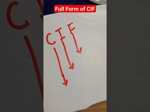 Full Form of CIF #shorts #uniqueknowledge #fullform #shortsviral #commonabbreviations #shortvideos