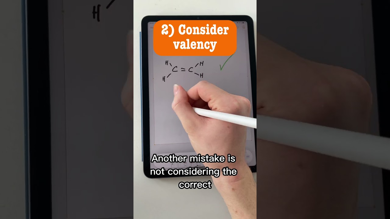 Avoid These Mistakes When Drawing Line-Bond Structures #shorts
