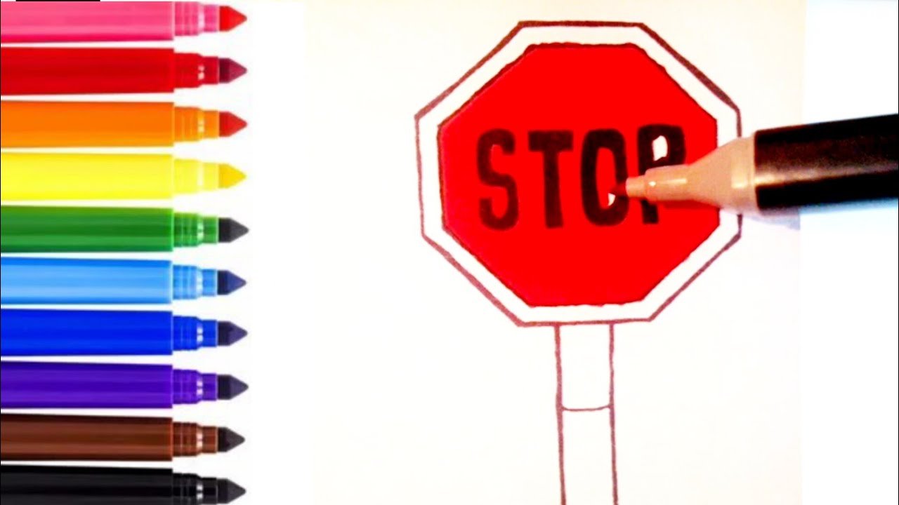 Stop Sign | Coloring Pages | Pictures