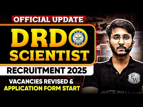 DRDO Recruitment 2025 | Revised Vacancies | Application Form Filling Start | Important Notice