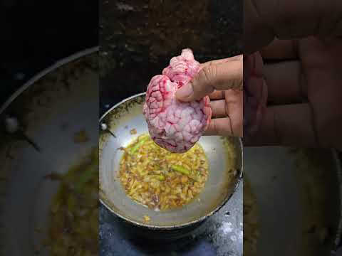 Goat Brain Fry Brain Fry Recipe #cooking #goat #goatbrain