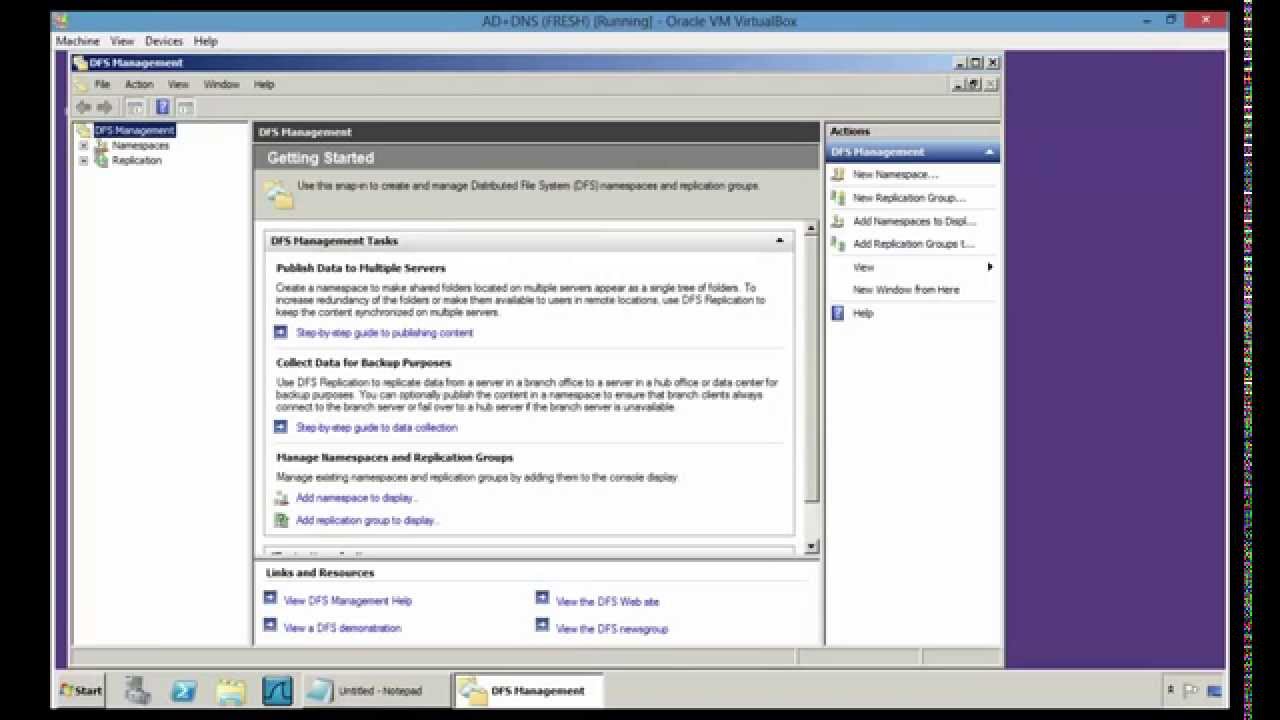 DFS installation in Windows Server 2008R2 SP1 part 1