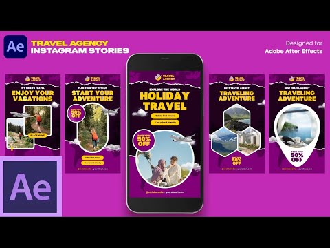 Travel Agency Instagram Stories | After Effects Template