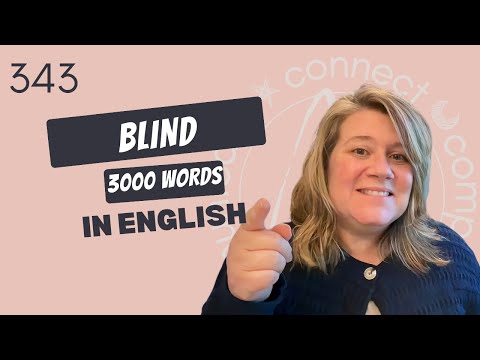 Learn English Vocabulary: “Blind” -Definitions, Usage, Collocations, and Opposites 343/3000