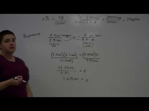 10. Bupivacaine / Lidocaine Calculation