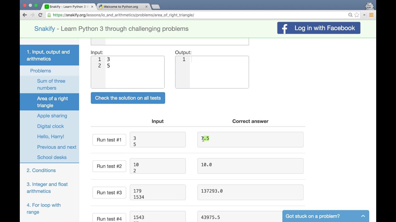 How to learn Python on Snakify interactive course