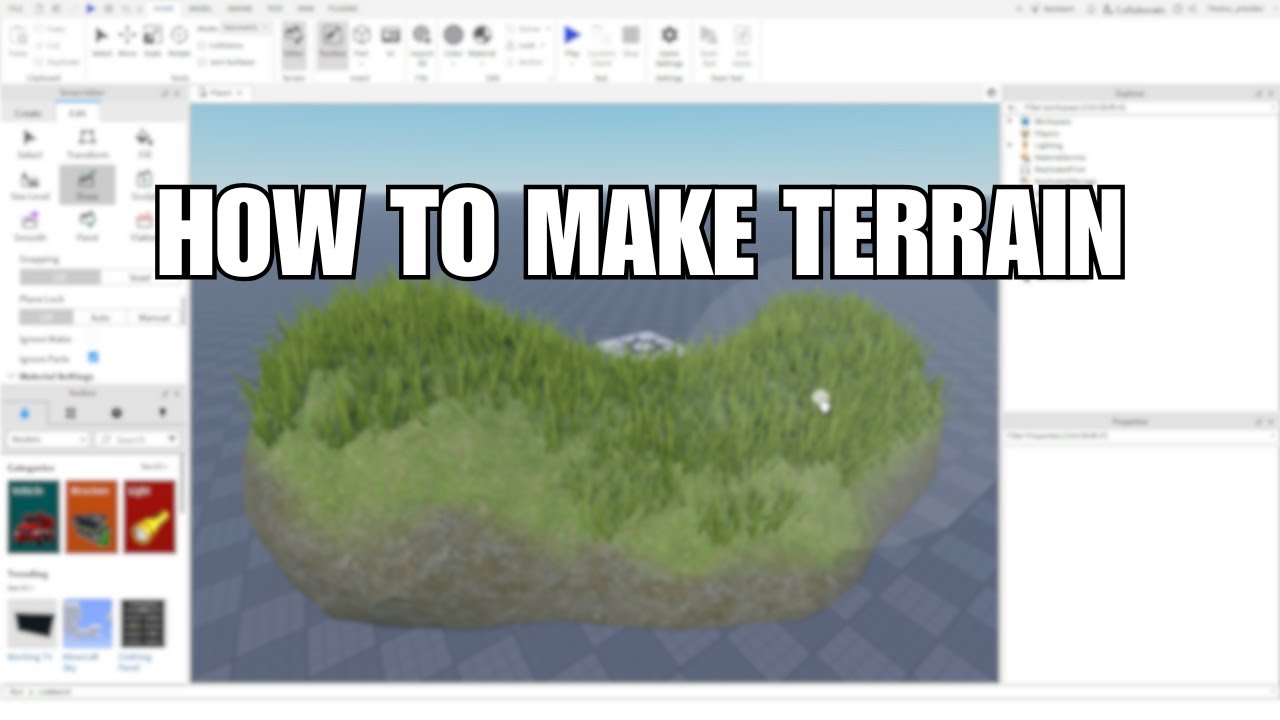 HOW TO MAKE TERRAIN 2025 ROBLOX STUDIO TUTORIAL [WORKING]