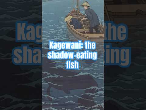Kagewani: the giant sea monster that eats people’s shadows #legend #yokai #scary
