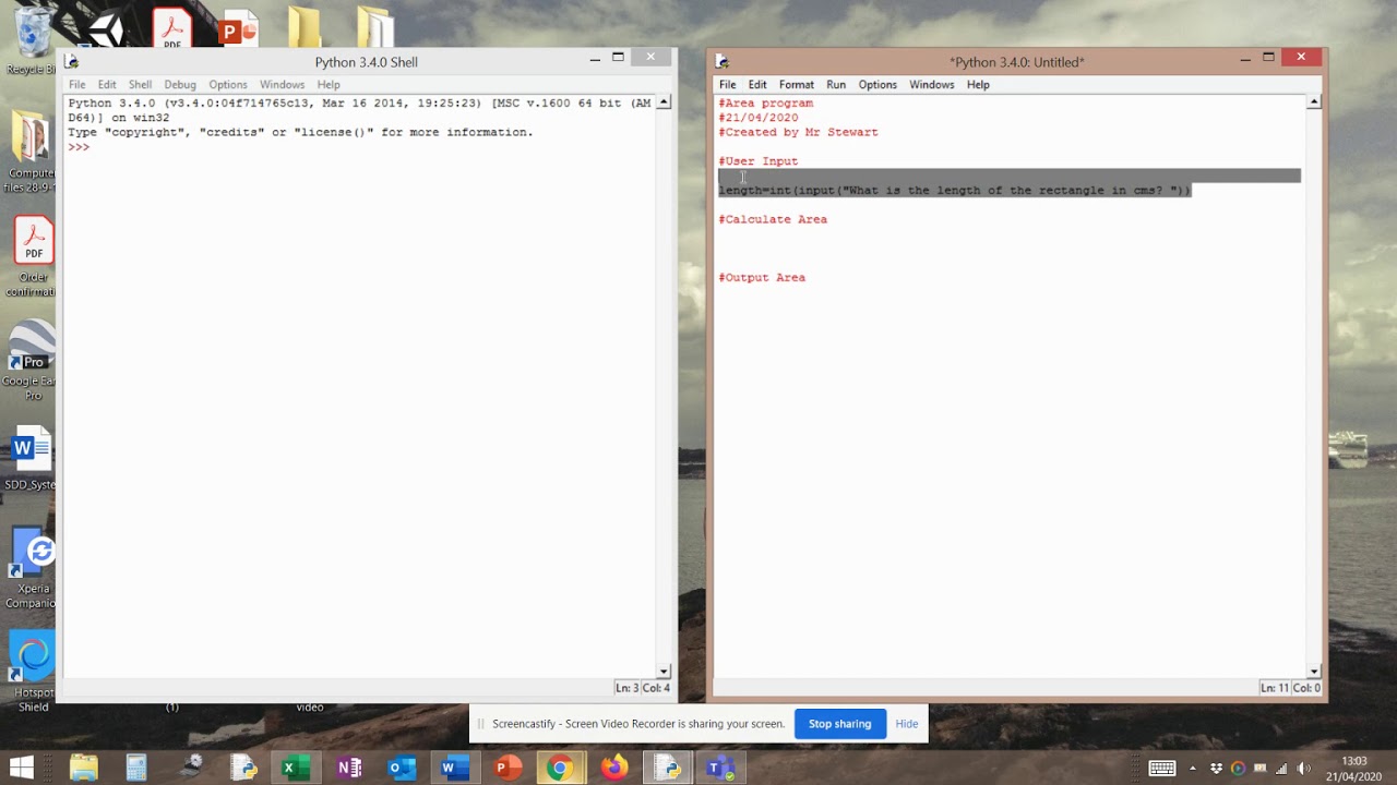 An Introduction to Python: Lesson 3 - Input/process/output