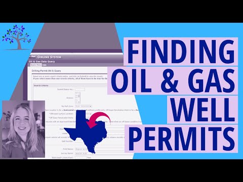 How to find an oil & gas well permit in Texas