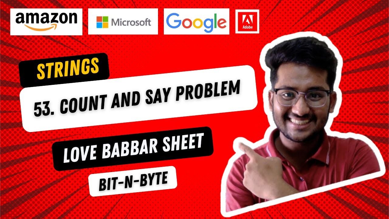 53. Count and Say problem | Leetcode | Love Babbar 450 DSA sheet | Very easy problem