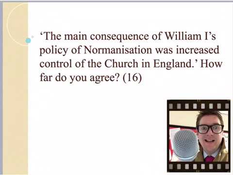 Edexcel GCSE History - The consequences of the Normanisation of England