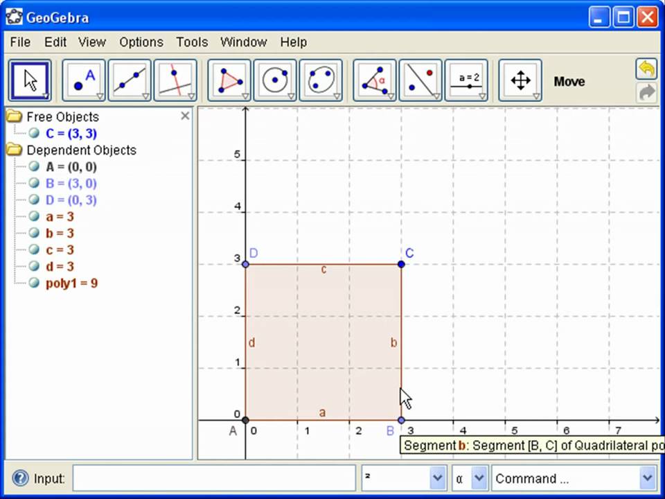 Constructing a Square 1 HD - GeoGebra in the Classroom