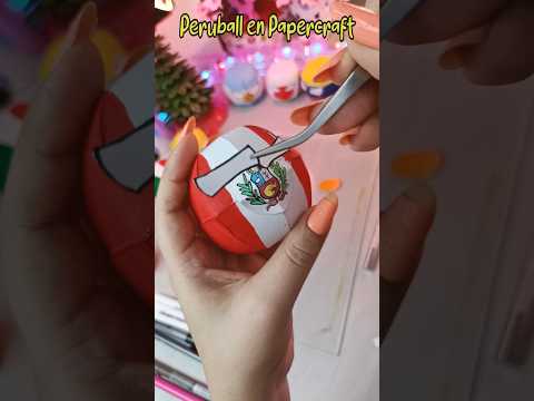 🔴 Hice a #peruball en #papercraft #countryballs #peru #art #paper #manualidades #fanart #cute