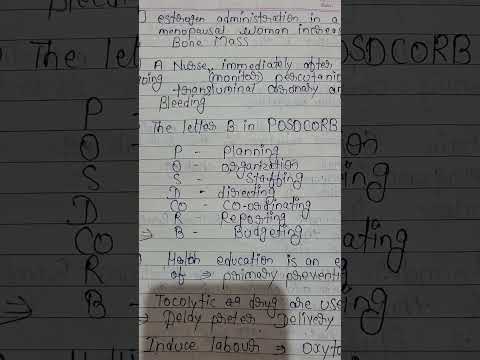 posdcorb word full form#msc #newreel #research#msn #exam #commonhealthconditions