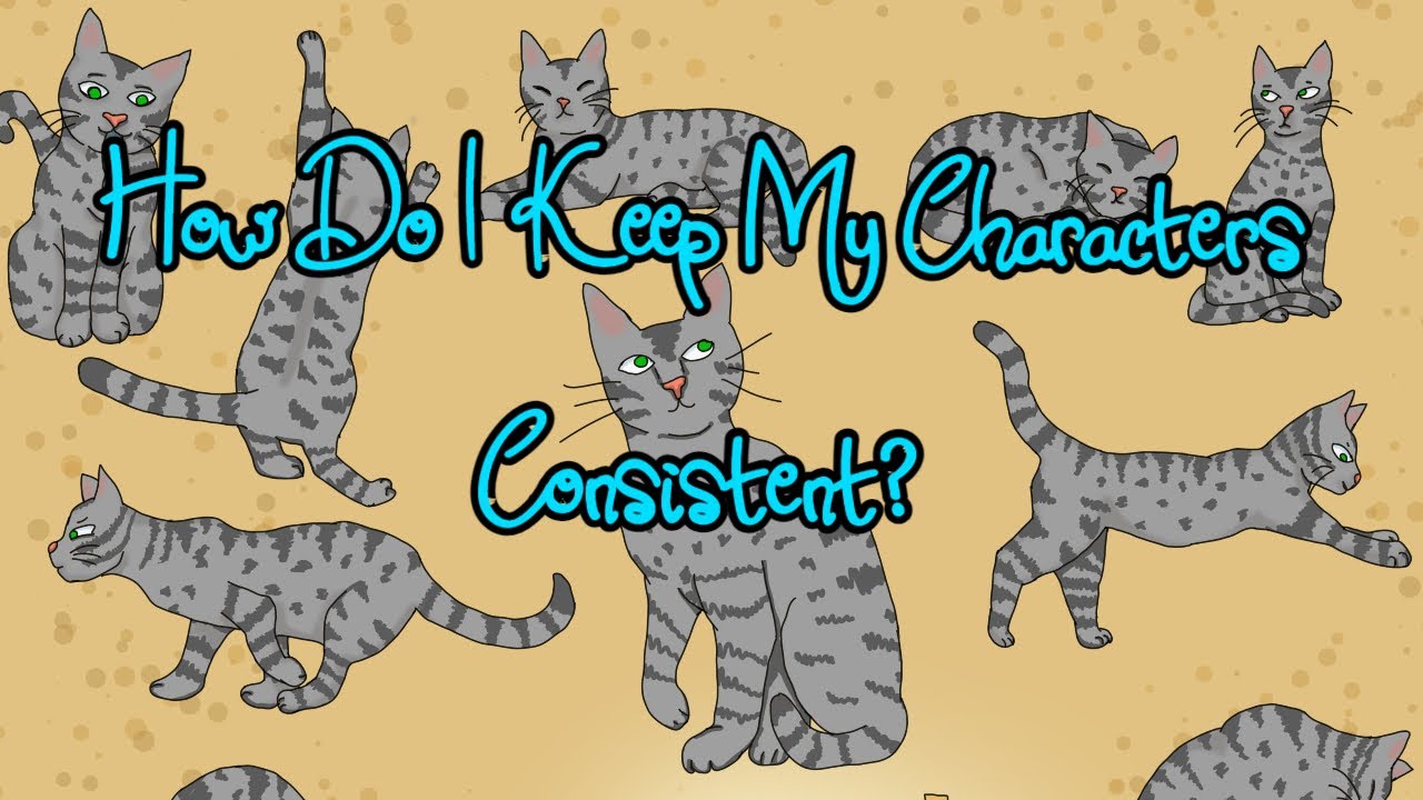 How I Keep My Characters Consistent | Pebbles Character Reference Sheet Speed Paint