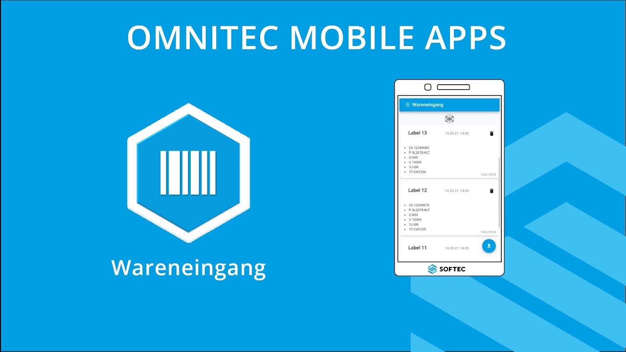 OMNITEC ERP Apps #5 Wareneingangs-App