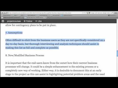 How To Write A Specification For A Project – BYDYZACYK