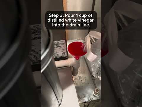 Clean AC Drain line with Vinegar | Eco-friendly #diy #hvacmaintenance