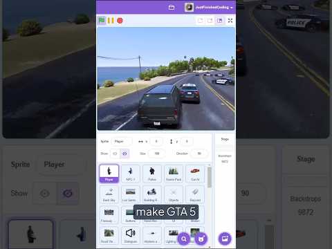 GTA V in SCRATCH?! 😮 APRIL FOOL'S PRANK! #scratch #gta #scratchprogramming