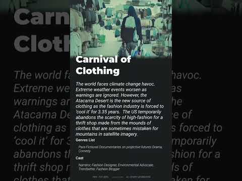 Carnival of Clothing Pro-Futures Powered by the AI-Story Generator @ SCI-Arc