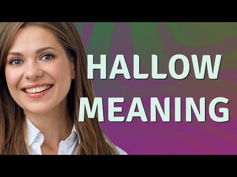 Hallow | meaning of Hallow