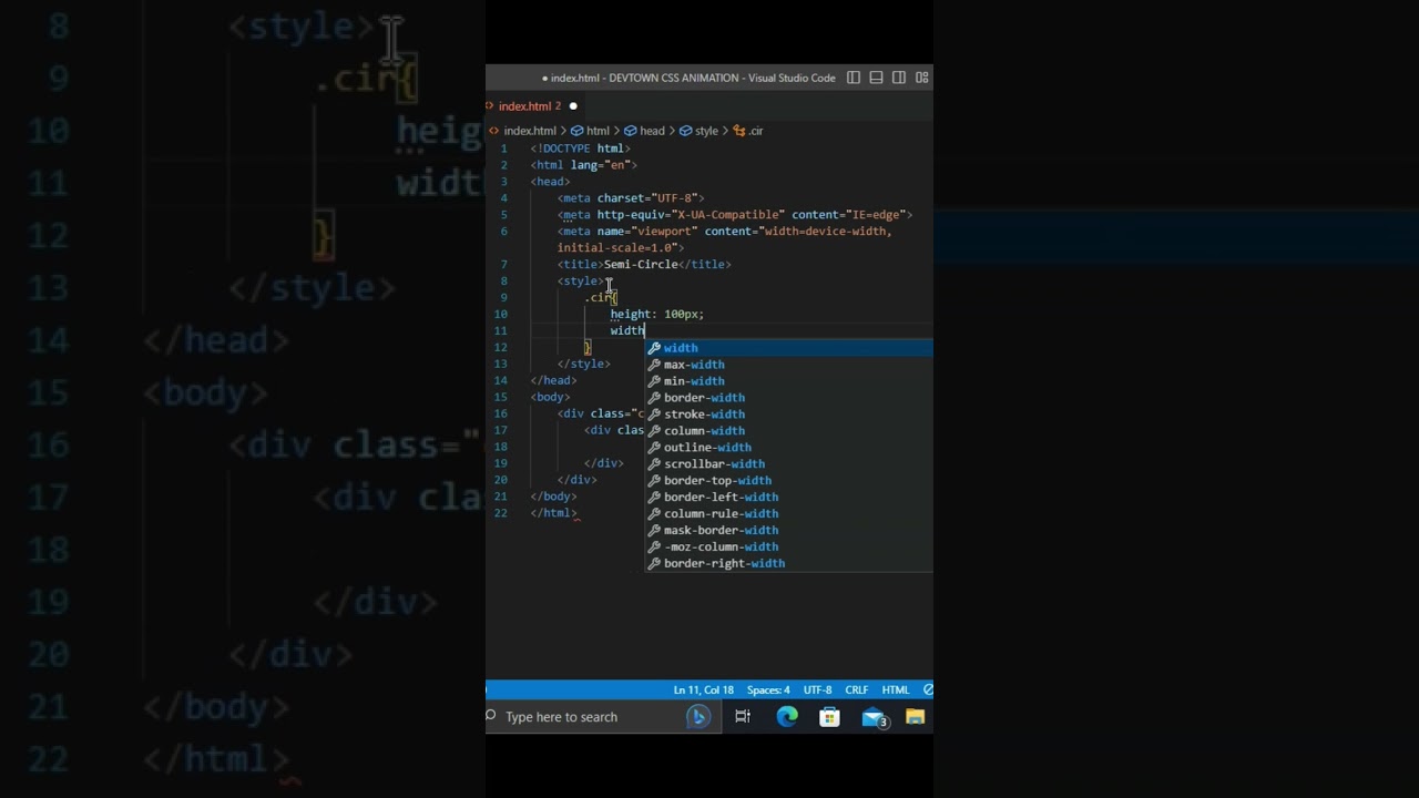 Create Circle inside a Square using CSS | CSS animations | CSS styles | #css #cssanimation