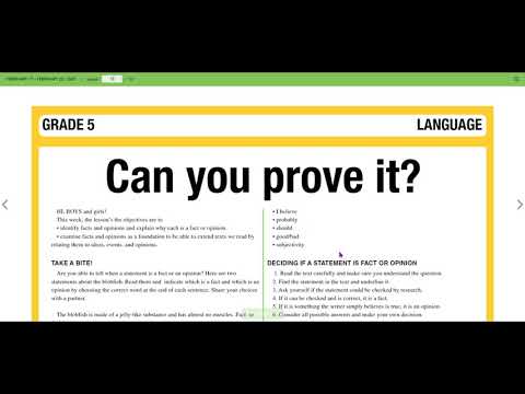 Can you prove it Fact or Opinion
