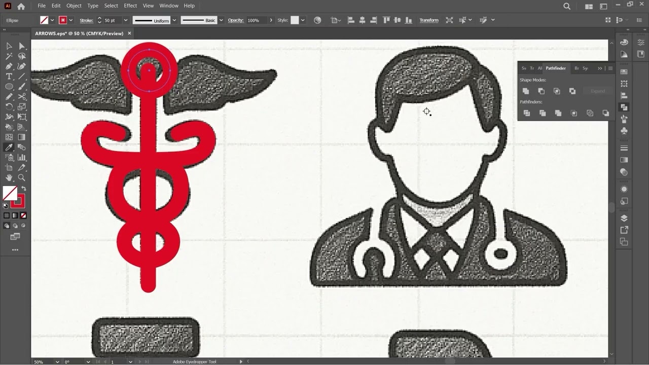 MEDICAL TOOLS | Designing Vectors for Microstock | Illustrator Creative Process