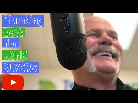 Plumbing | Every Home Buyer Needs To Do This! | The Expert Plumber