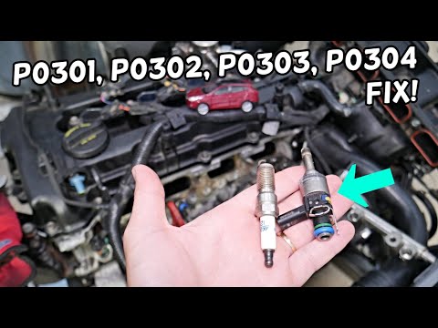 HYUNDAI TUCSON CODE P0301 P0302 P0303 P0304 CYLINDER MISFRE ENGINE LIGHT ON