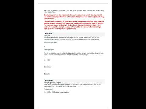 BIOD 171 Essential Microbiology Portage Learning Module 3 Exam Questions and Answers