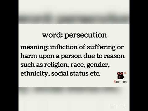 prosecution and persecution # meaning