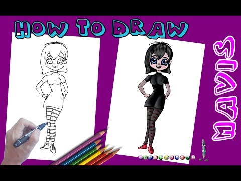 How to draw Mavis from Hotel transylvania – I'm Youtuber – Follow my ...