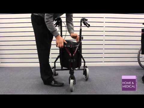 How to use a Lightweight Tri Walker Wheeled Walking Aid