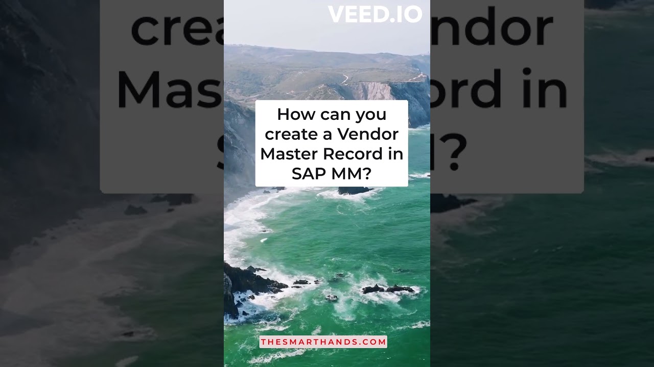 #9  How can you create a Vendor Master Record in SAP MM?
