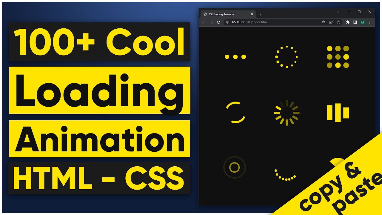 100+ Stunning CSS Loading Animations [Without Writing Code]
