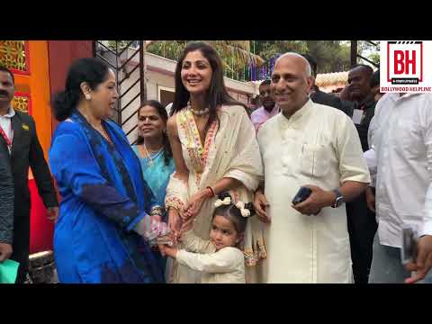 Shilpa Shetty With Mom And Daughter Samisha Kundra Spotted At Iskcon ...