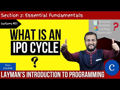 Input, Processing, and Output (IPO) of a computer? | Complete C programming course | Lecture #2.1