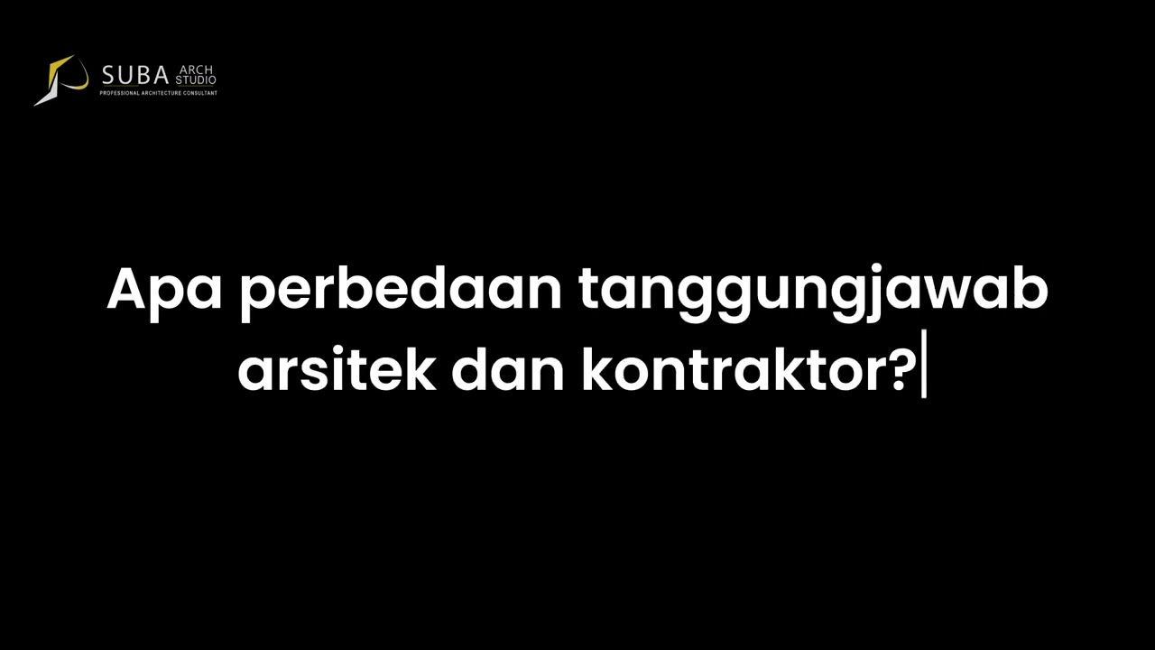 PERBEDAAN ARSITEK DAN KONTRAKTOR
