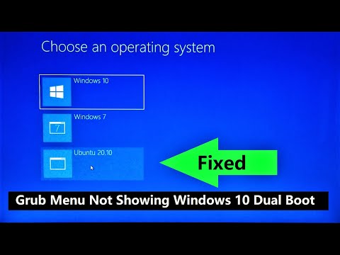 How To Fix Dual Boot Option Not Showing in Windows 10/7